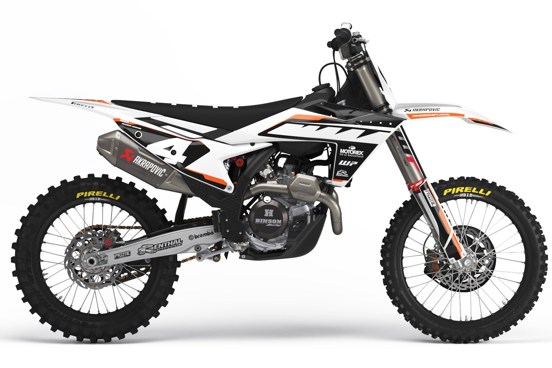 Pierce White - KTM Mini Bike Full Graphics Kits – Prime Design Graphics