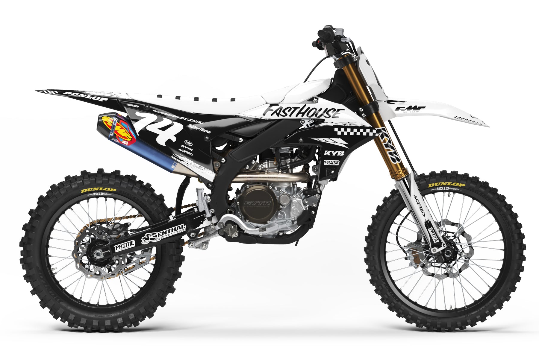 Speed White - Yamaha Full Graphics Kit – Prime Design Graphics